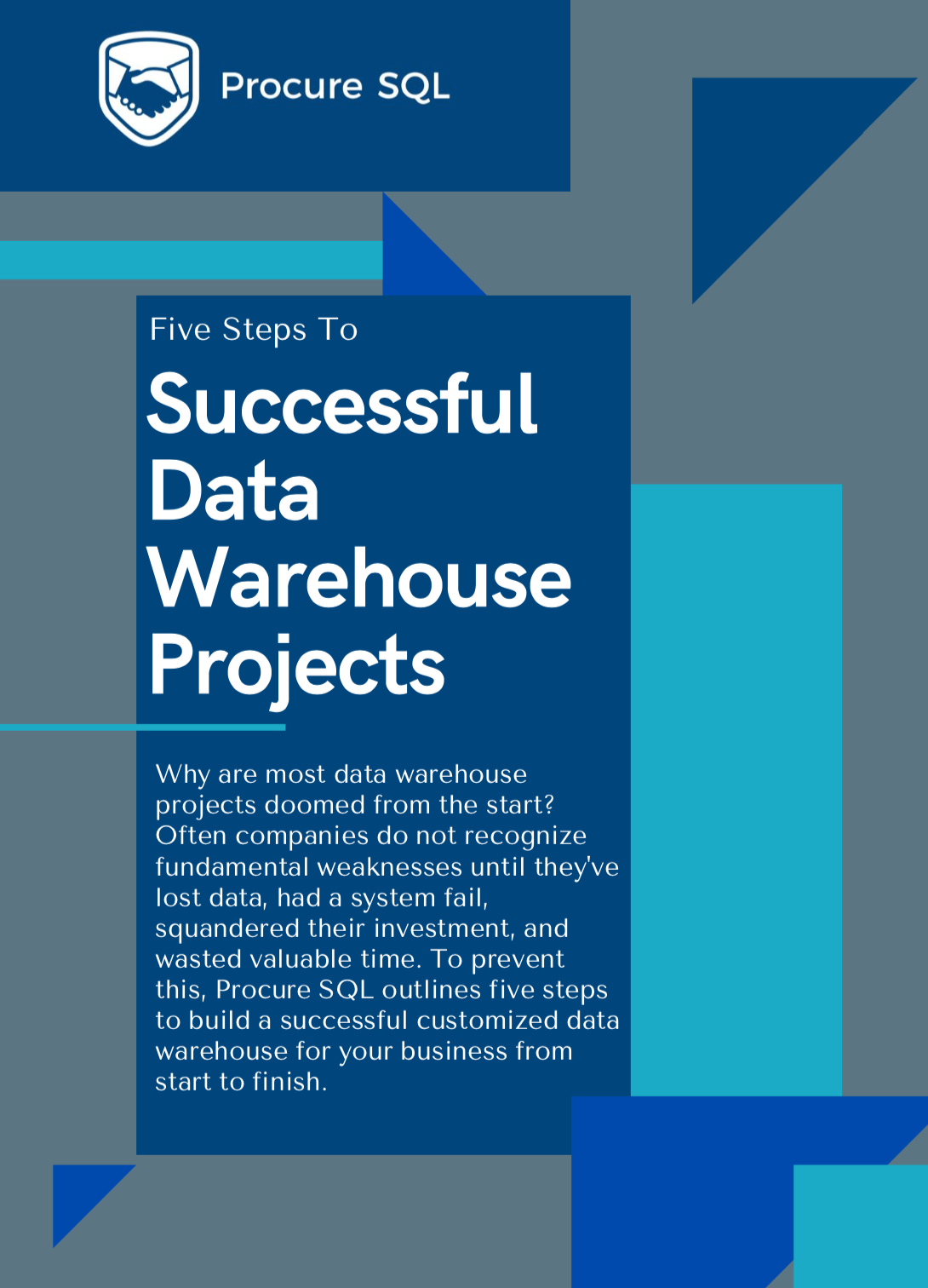 Five Steps to Successful Data Warehouse Projects - ProcureSQL Data Architect as a Service